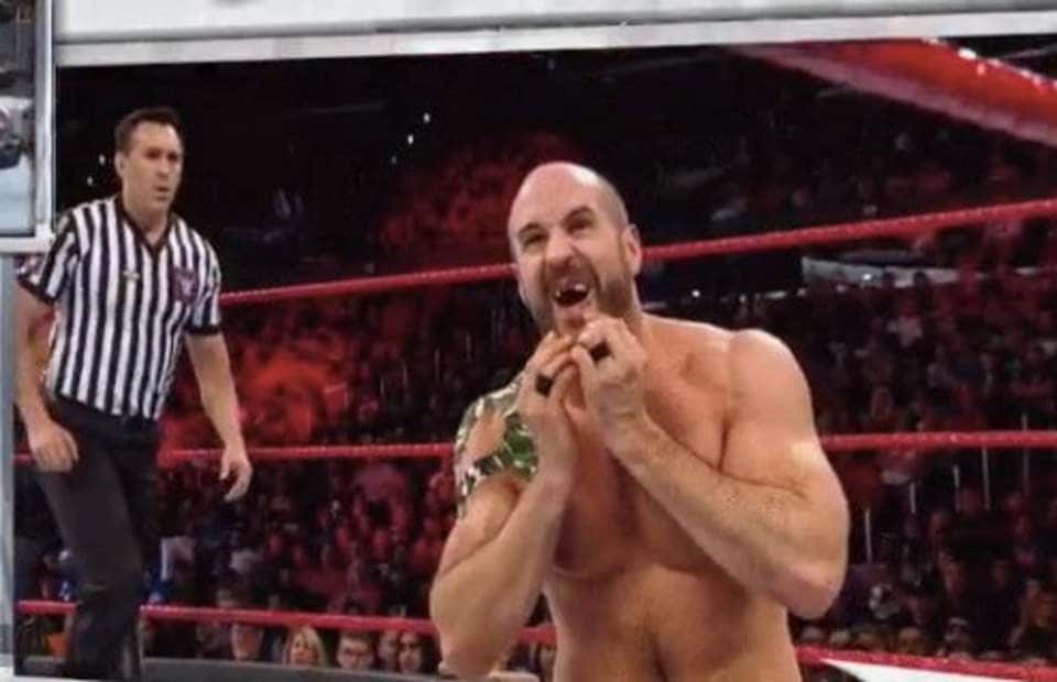 WATCH : Cesaro loses his teeth after a dreadful in-ring accident at No ...