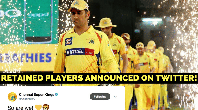 JUST IN: CSK announce retained players on Twitter - The SportsRush