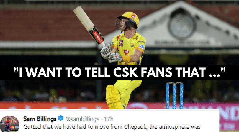 Sam Billings sends a wonderful tweet to CSK fans - The SportsRush