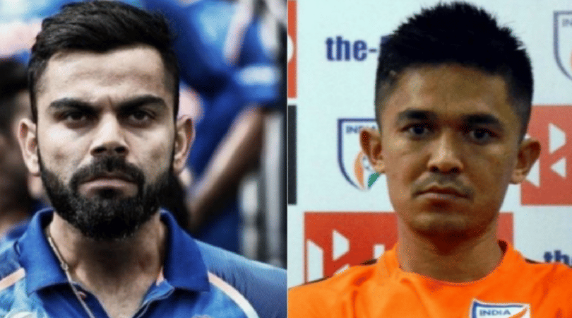 Sunil Chhetri greatly moved by Virat Kohli's gesture - The SportsRush