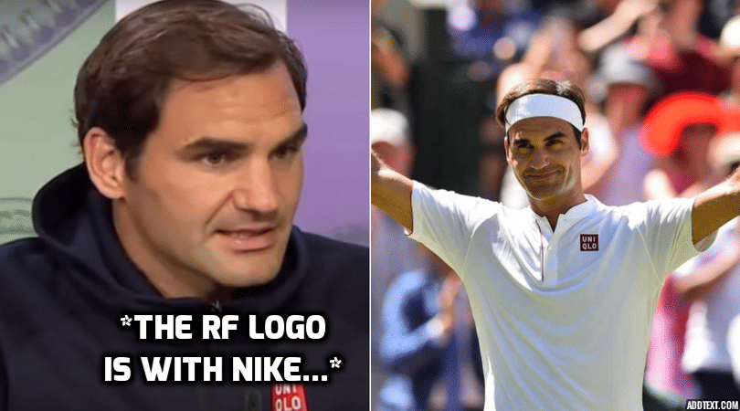 Roger Federer clears doubt over the celebrated 'RF' logo - The SportsRush