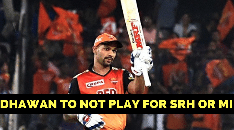 Reports: Shikhar Dhawan to join Kings XI Punjab - The SportsRush Reports: Shikhar Dhawan to join Kings XI Punjab - The SportsRush