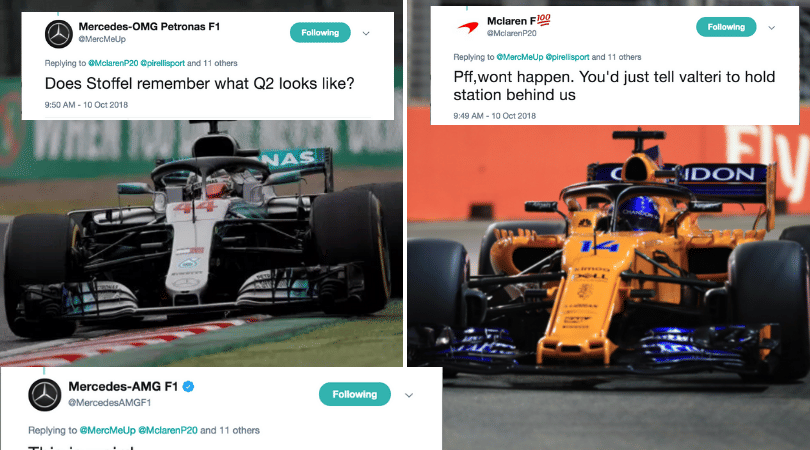 Mercedes and McLaren fan accounts involved in epic banter, Mercedes ...