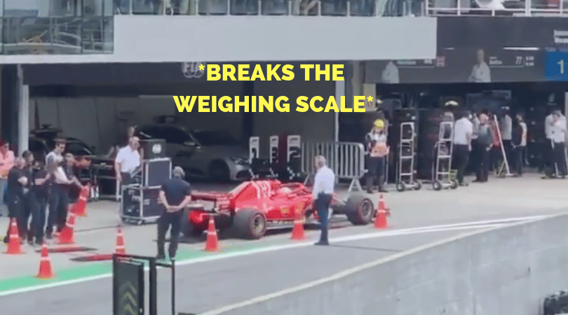 WATCH: Fan camera captures Vettel's embarrassing weighing scale fiasco ...