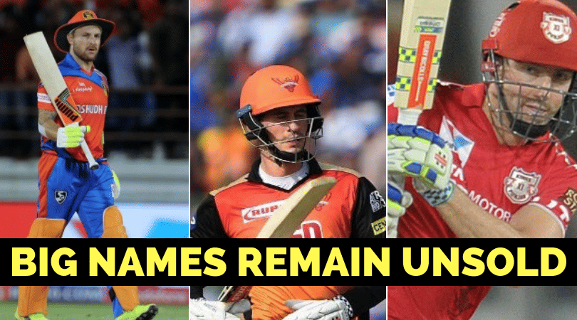 Complete List of Unsold Players in IPL 2019 Auction - The SportsRush