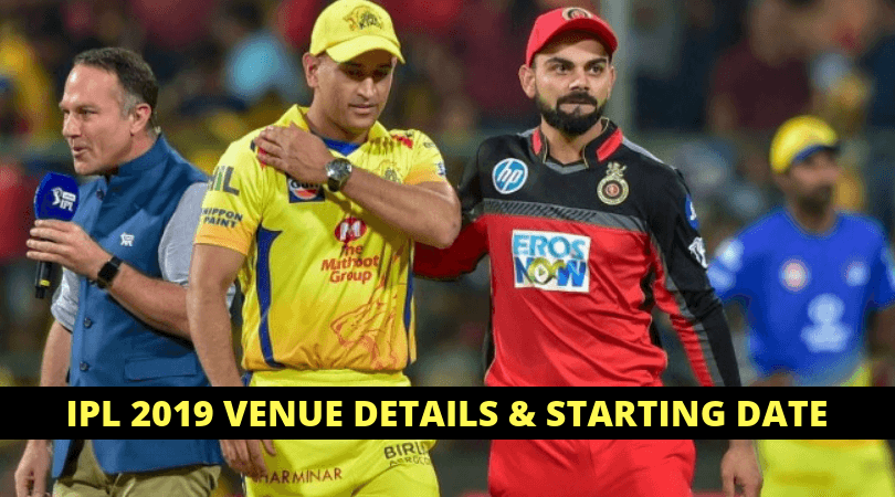 IPL 2019 to be played in India - The SportsRush
