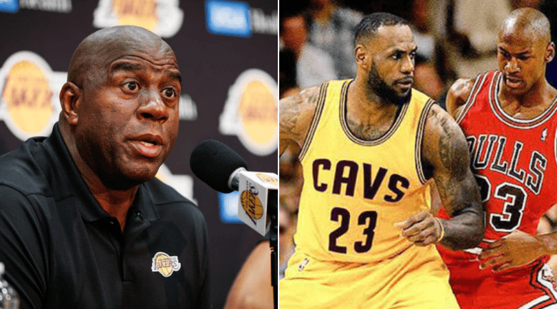 WATCH: Magic Johnson confirms who would win in 1-on-1 between Jordan ...