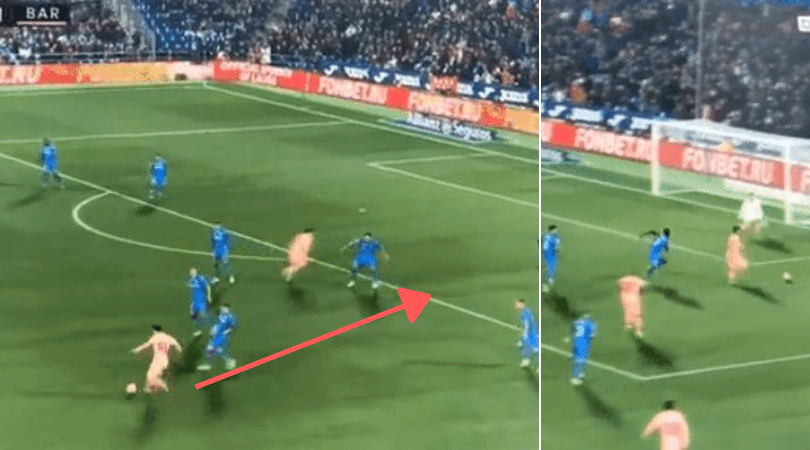 [WATCH] Lionel Messi's incredible pass to Luis Suarez - The SportsRush