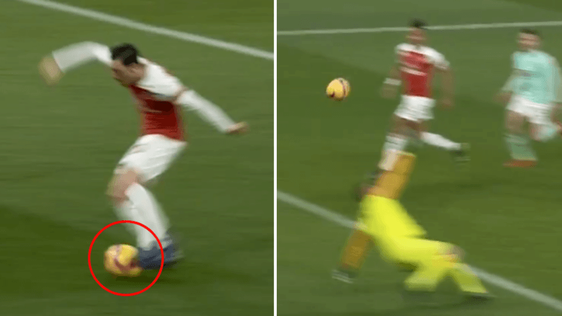 WATCH: Ozil invents new 'bounce shooting' technique and it is simply ...