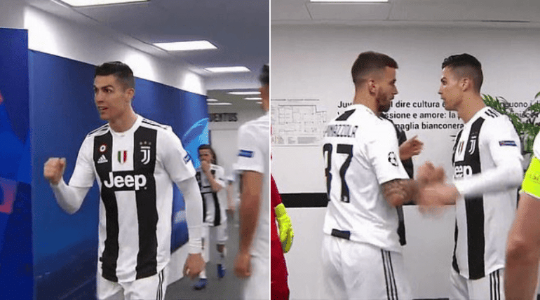WATCH: Cristiano Ronaldo encouraging his teammates inside the tunnel ...