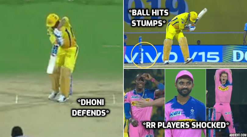 MS Dhoni: Watch Dhoni gets lucky as bails don't fall despite ball ...