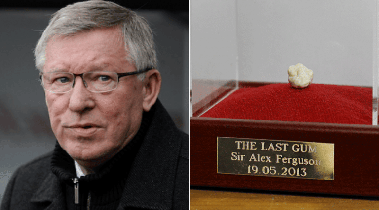 The last chewing gum of Sir Alex Ferguson sold for a stunning £390,000 ...
