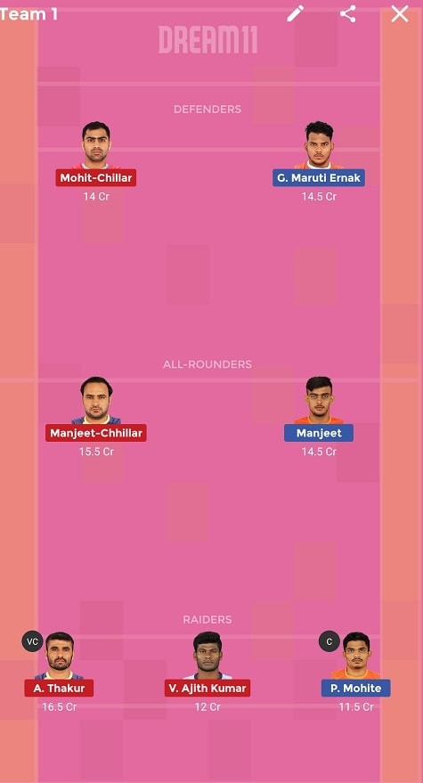 PUN vs TAM Dream11 Team Predictions : Tamil Thalaivas Vs Puneri Paltan Pro Kabaddi League Dream ...