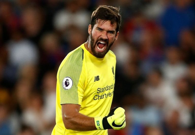 Alisson Becker Drills In Cool Finish Past Adrian During Training ...