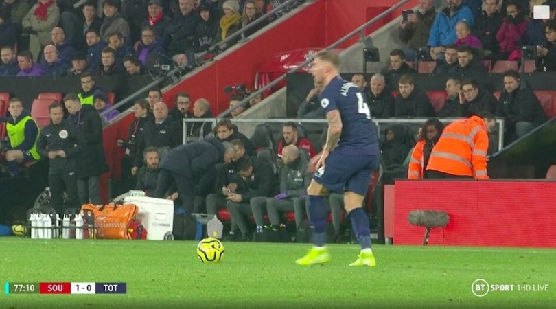 Jose Mourinho shown yellow card for peeking into Southampton coach's ...