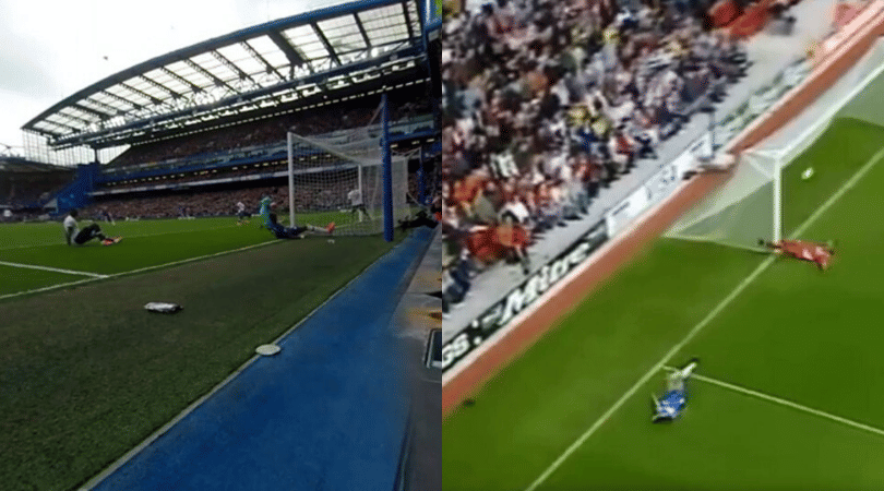 Tammy Abraham hurts himself between the legs in a Phil Babb moment ...