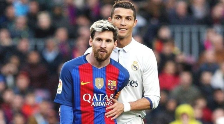 Incredible video of Cristiano Ronaldo and Lionel Messi celebrating ...