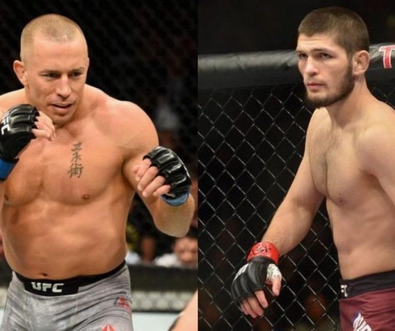 GSP Says "Khabib is the Best Fighter...." and Exhibits a Bird's-Eye ...