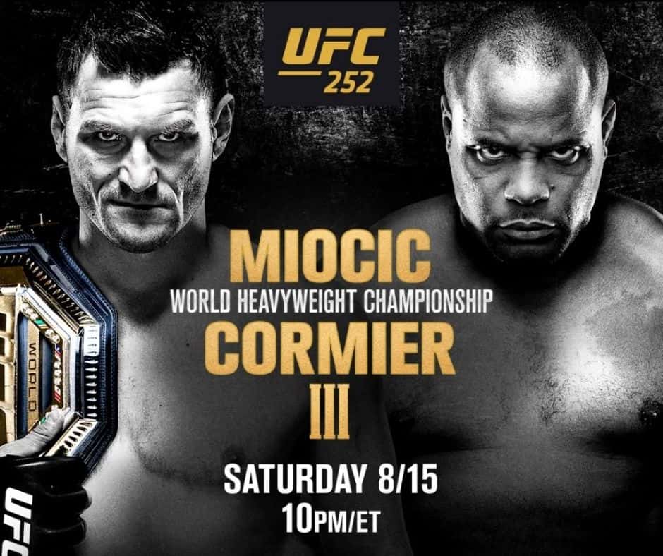 UFC 252 Miocic Vs. Cormier 3: Full Fight Card, Date, Time, and ...
