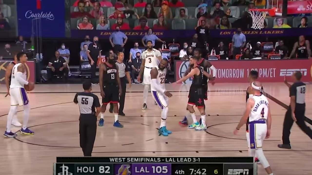 LeBron James was about to end Austin Rivers for throwing ball at his ...