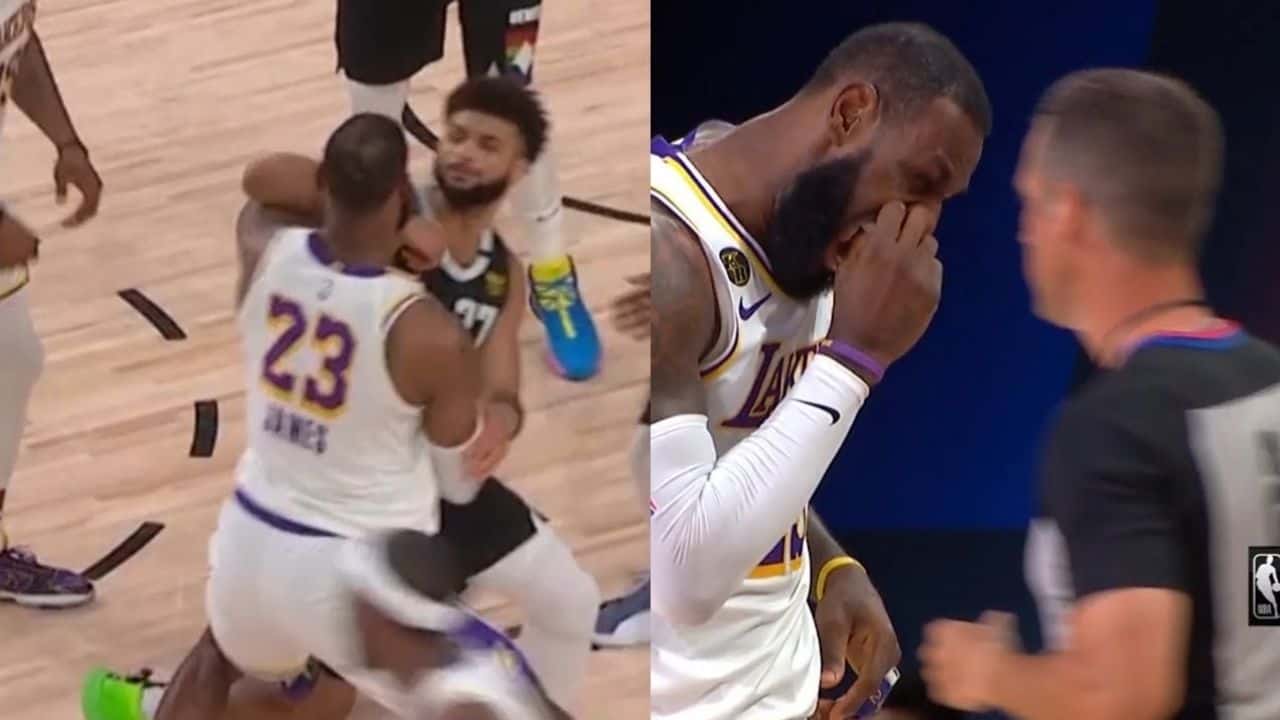 'LeBron James for an Oscar': Jamal Murray elbows Lakers star for a ...