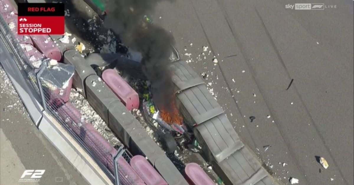 F2 Crash Sochi: Watch collision between Luca Ghiotto and Jack Aitken ...