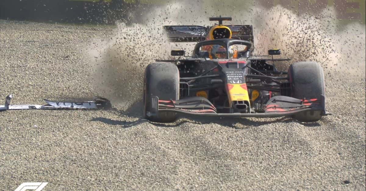 Max Verstappen crash: Watch Red Bull driver getting knocked out of ...