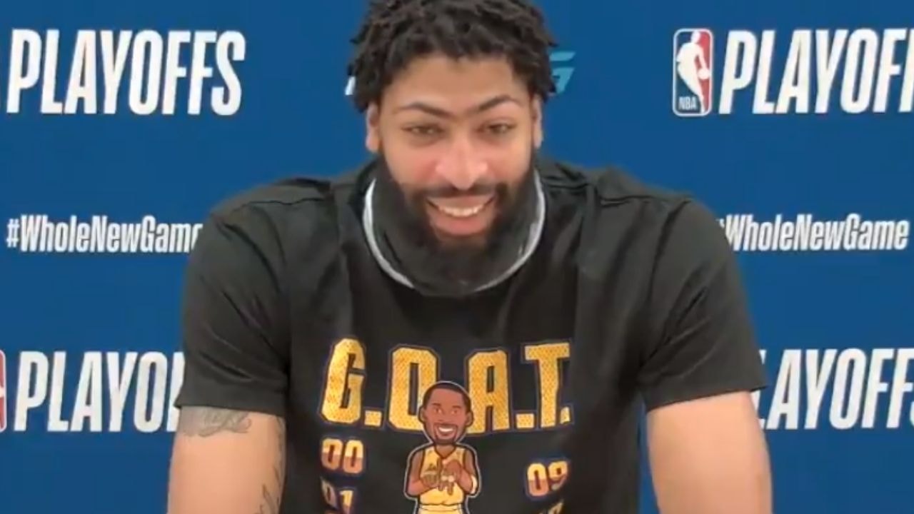 "All I heard was roof roof" Anthony Davis jokes after a reporters' dog ...