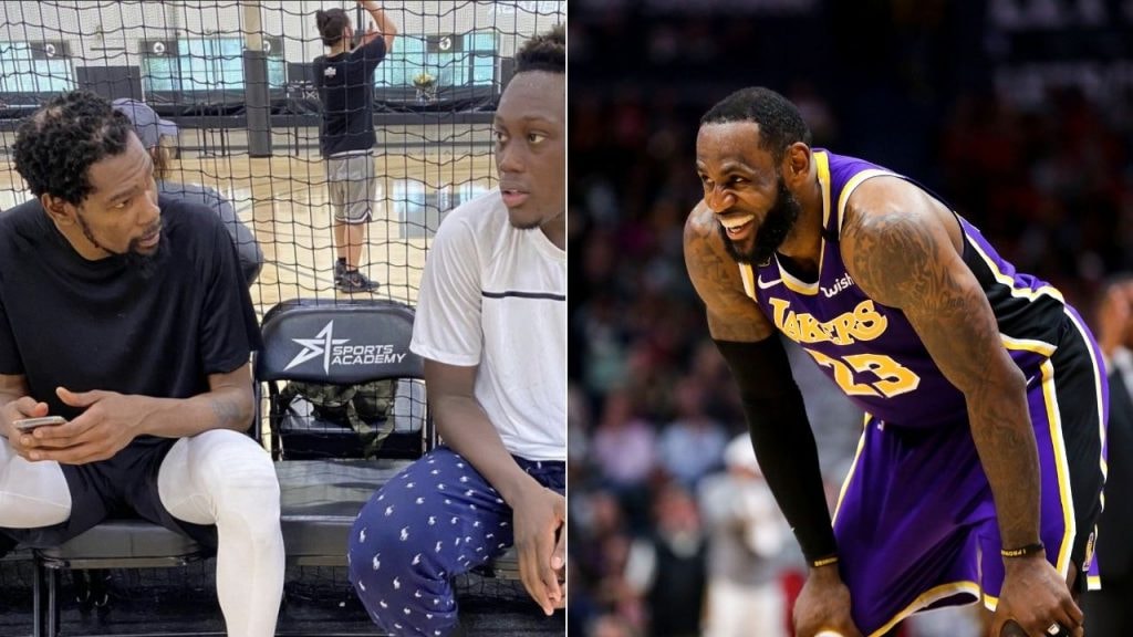 'Kevin Durant's going bald like LeBron James': Nets star pictured with ...