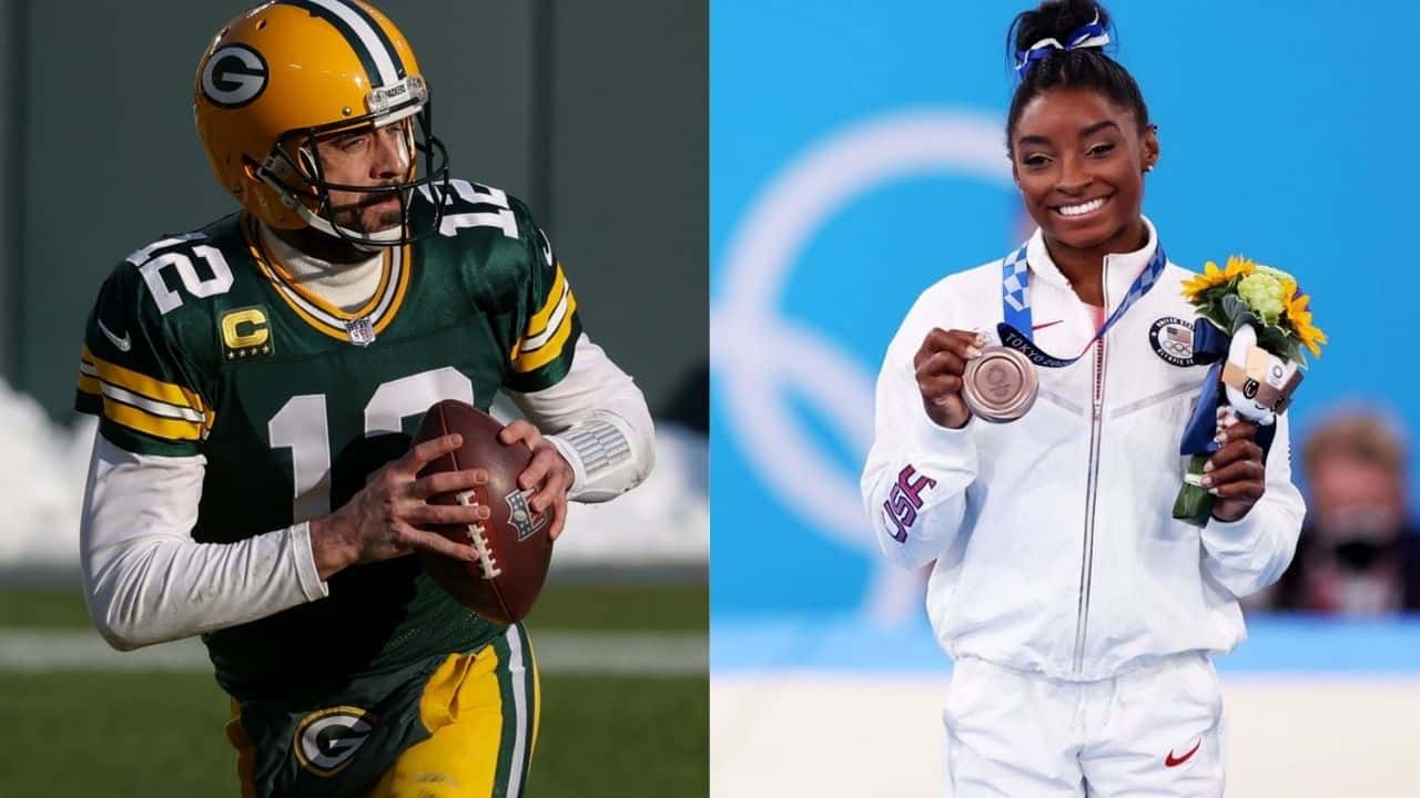"Great interview Simone Biles, you are the GOAT": Aaron Rodgers Praises ...