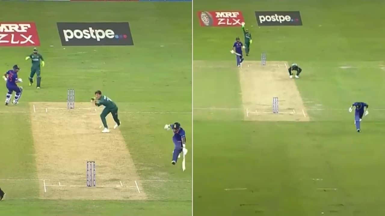 Overthrow in cricket: Shaheen Shah Afridi gifts four runs to Hardik ...
