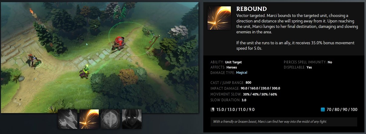Marci Dota 2 hero released: Ability pool, talents and possible position ...