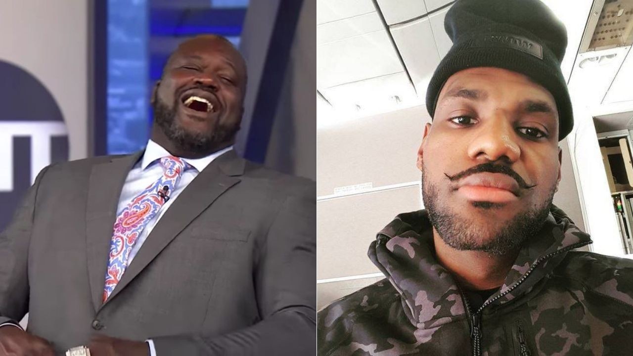“LeBron James looks like a train conductor with his moustache”: Shaq ...