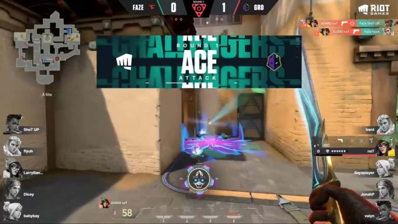 FaZe Vs Guard: Nets wins an insane 1v4 Ace against FaZe in the first ...