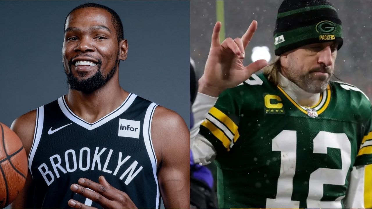 "Aaron Rodgers didn't turn the ball over": Kevin Durant slams NFL fans ...