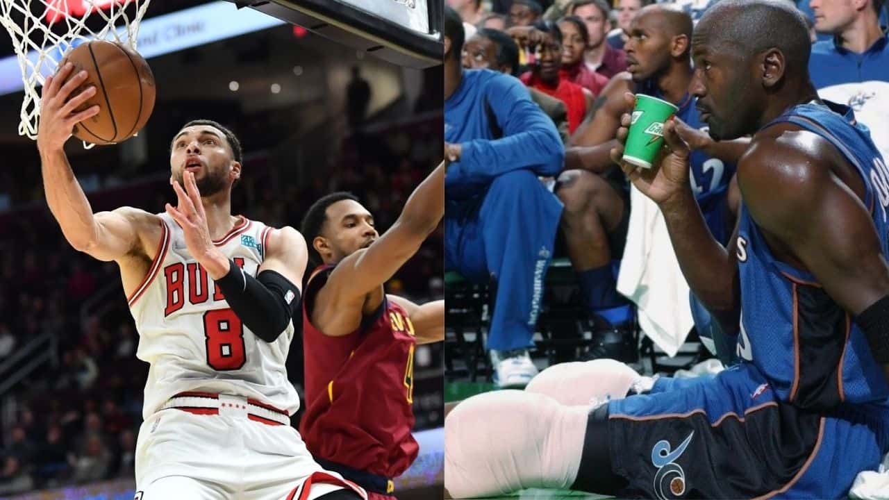 "Michael Jordan had an insane 848 20-point games":Zach LaVine gets his ...