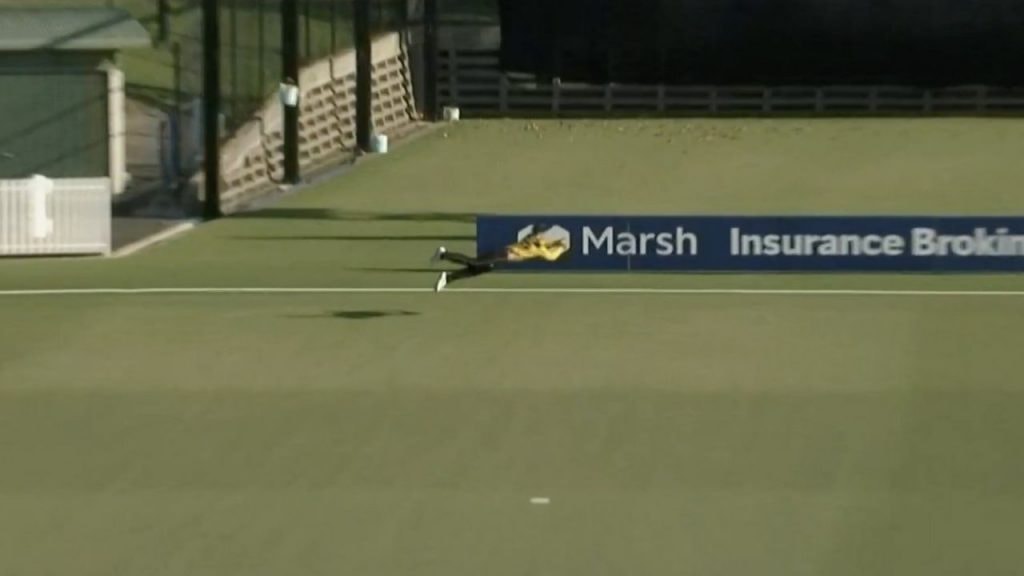 "Hilton goes horizontal": Hilton Cartwright grabs startling boundary ...