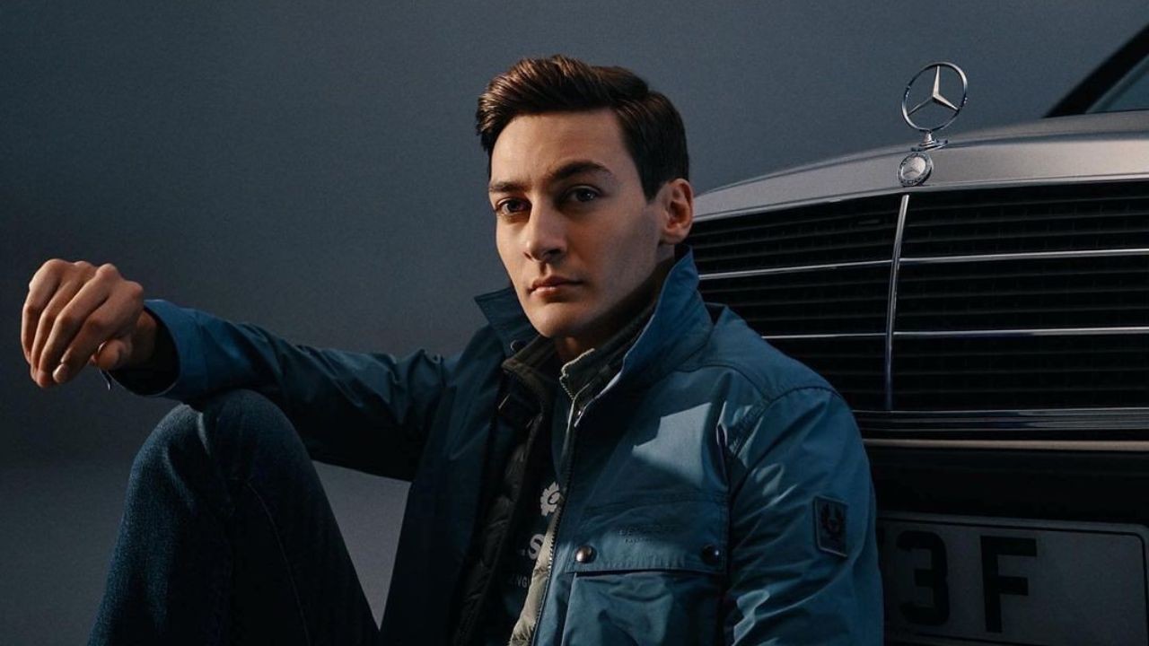 George Russell models with this $250,000 iconic car once Ayrton Senna ...