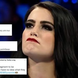 "Paige is completely washed. Couldn't even cut a decent promo ...
