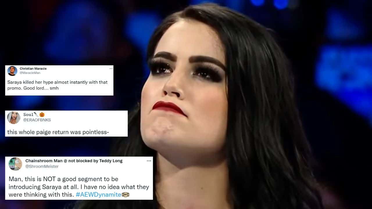 "Paige is completely washed. Couldn't even cut a decent promo ...