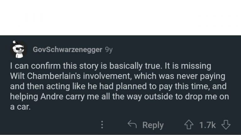 Andre the Giant and Wilt Chamberlain Once Hilariously Picked Up 235 Lbs ...