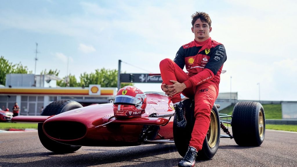 5 GP Winner Charles Leclerc drives Ferrari's 1967 Spaghetti car - The ...