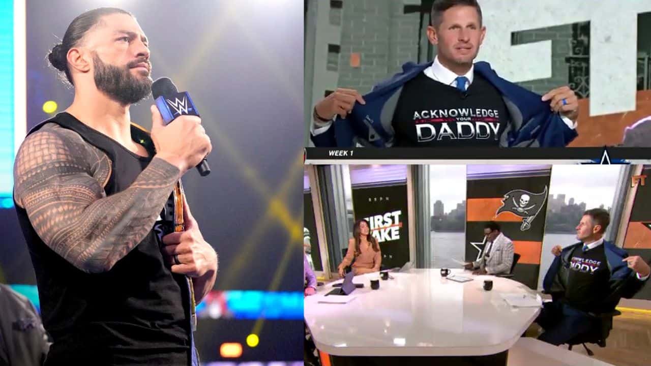 Roman Reigns reacts to NFL veteran sporting his 'Acknowledge your Daddy ...