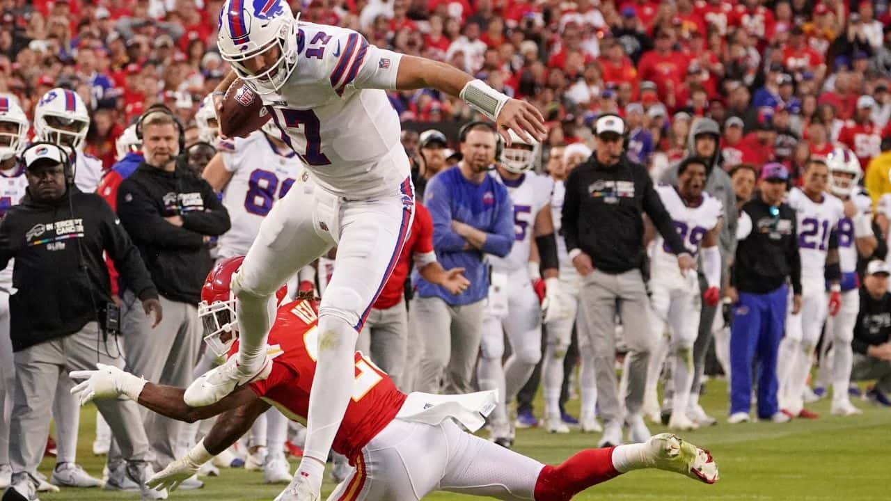 "Got a Huge Bruise On My B*tt": Josh Allen Explains The Famous 'Leap Over Defender' Against The ...