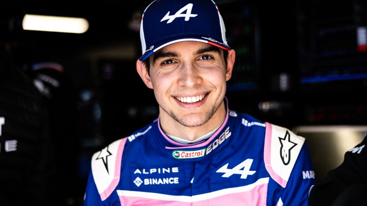 Alpine's Esteban Ocon took his $10,000 worth helmet and race suit on a ...