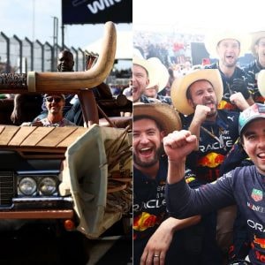 Sergio Perez along with Red Bull crew invaded Shaquille O'Neal's ...