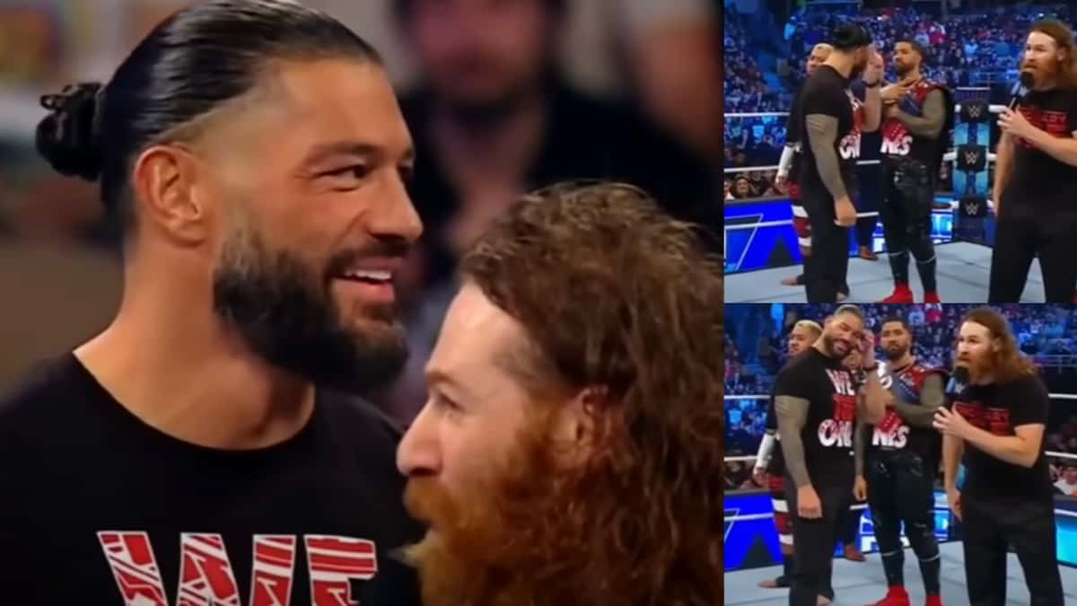 Watch: Sami Zayn Makes Roman Reigns Break Character and Start Laughing During a Promo Segment ...