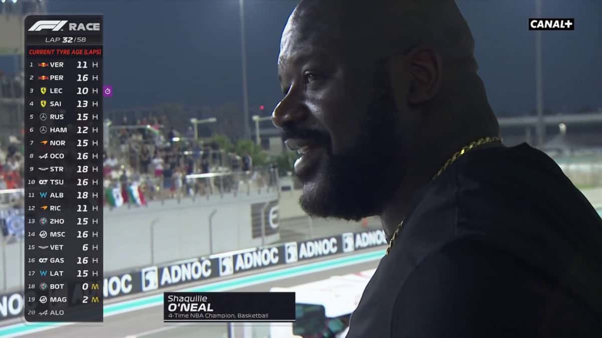 "Shaquille O’Neal looks like a kid in the candy store": F1 Twitter ...
