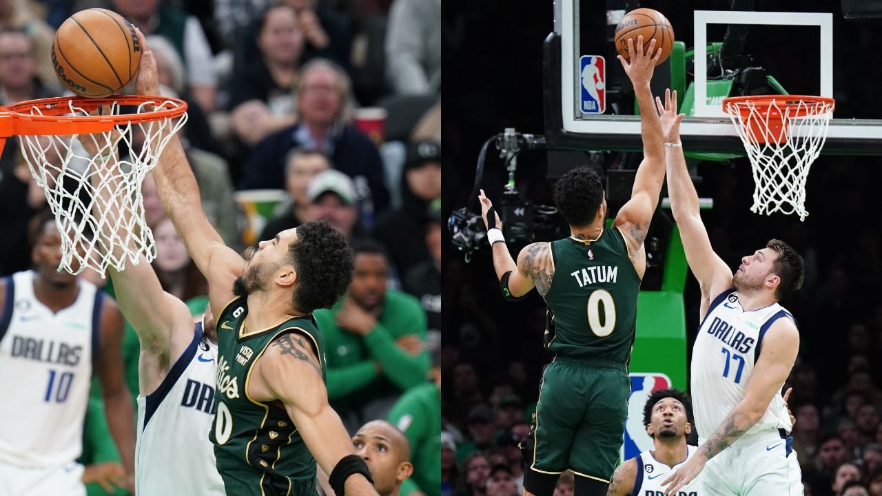 "I Told You": Jayson Tatum Emphatically Denies Luka Doncic at the Rim ...