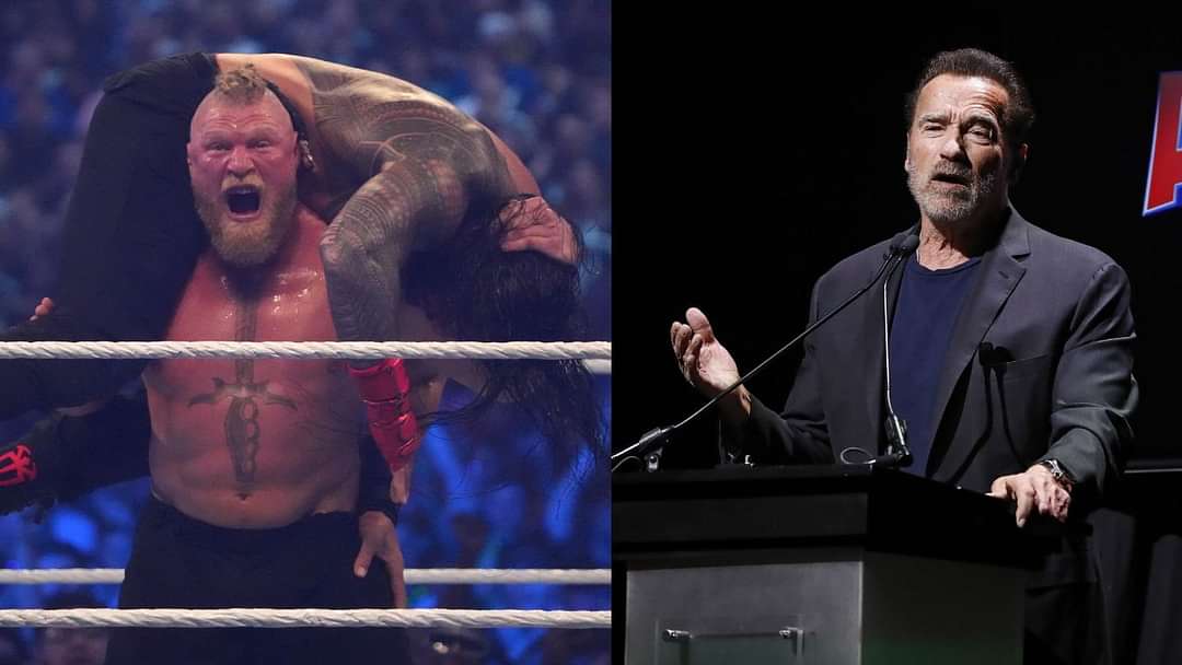 235 Lbs Arnold Schwarzenegger Once Explained Why He Wouldnt Want To Face Brock Lesnar In A